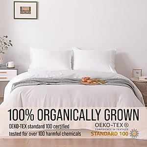 Bella Coterie | Luxury Standard Size Pillowcase Set | 100% Organically Grown Bamboo Viscose | Ultra Soft | Cooling | 2 Pcs [White]