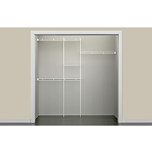 ClosetMaid 1628 Closet Organizer Kit, 5-Foot to 8-Foot, White