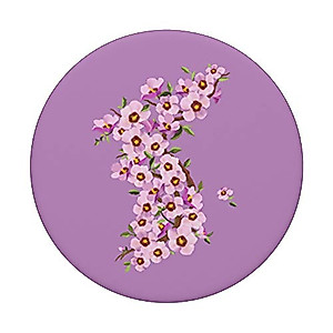 Korean American National Flower Rose of Sharon Mugunghwa Map PopSockets Grip and Stand for Phones and Tablets