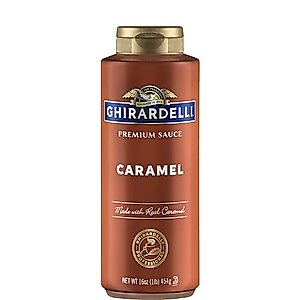 Ghirardelli Caramel Sauce Squeeze Bottle, 16 oz