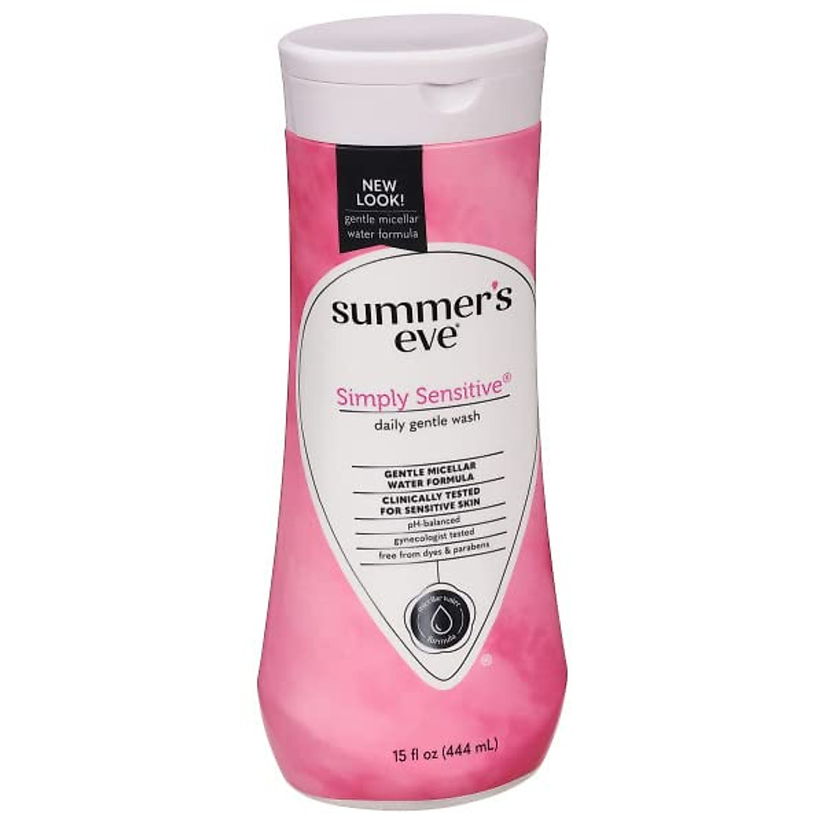 Summer's Eve 5 in 1 Simply Sensitive Cleansing Wash for Sensitive Skin, 15.0 FL OZ - 2 Pack