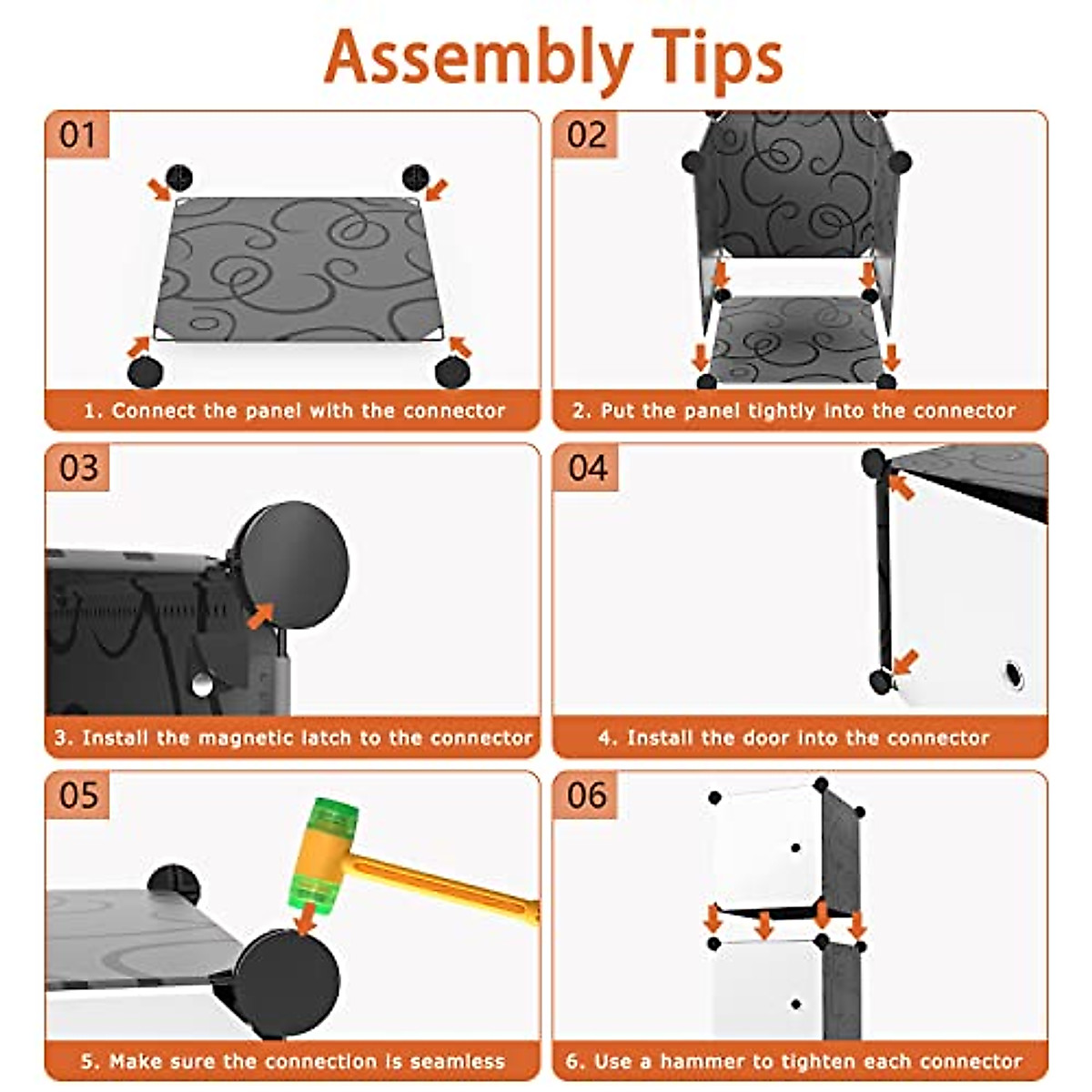 GIMTRR 8 White & Black Cube Storage Bundles