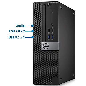 Dell Optiplex 7040 SFF Desktop PC, Intel Quad-Core i7-6700 4.0 GHz, 32GB RAM, 256GB NVMe SSD, HD Graphics 530 4K, DisplayPort, HDMI, AC Wi-Fi, Bluetooth - Windows 10 Pro (Renewed)