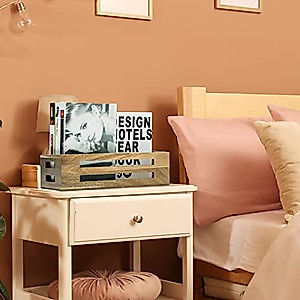 Reviaras Wooden Tissue Box Cover, Tissue Box Holder with Slide-Out Bottom, (Acacia) (Wood)