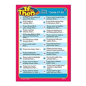 Super Duper Publications | If… Then… Fun Deck | Logical Thinking and Problem Solving Skills Flash Cards | Educational Learning Materials for Children