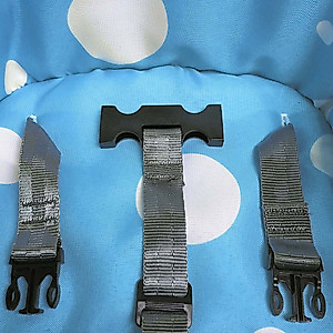 AT Seat Covers Cushion for IKEA Antilop Highchair, Washable Foldable Baby Highchair Cover IKEA Childs Chair Insert Mat Cushion(Blue)