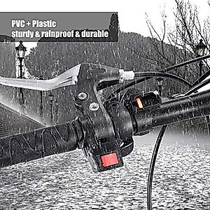 Electric Bike Rocker Switch, PVC Universal Motorcycle Handlebar On/Off Switch for E-Bike, Motorcycle, Scooters