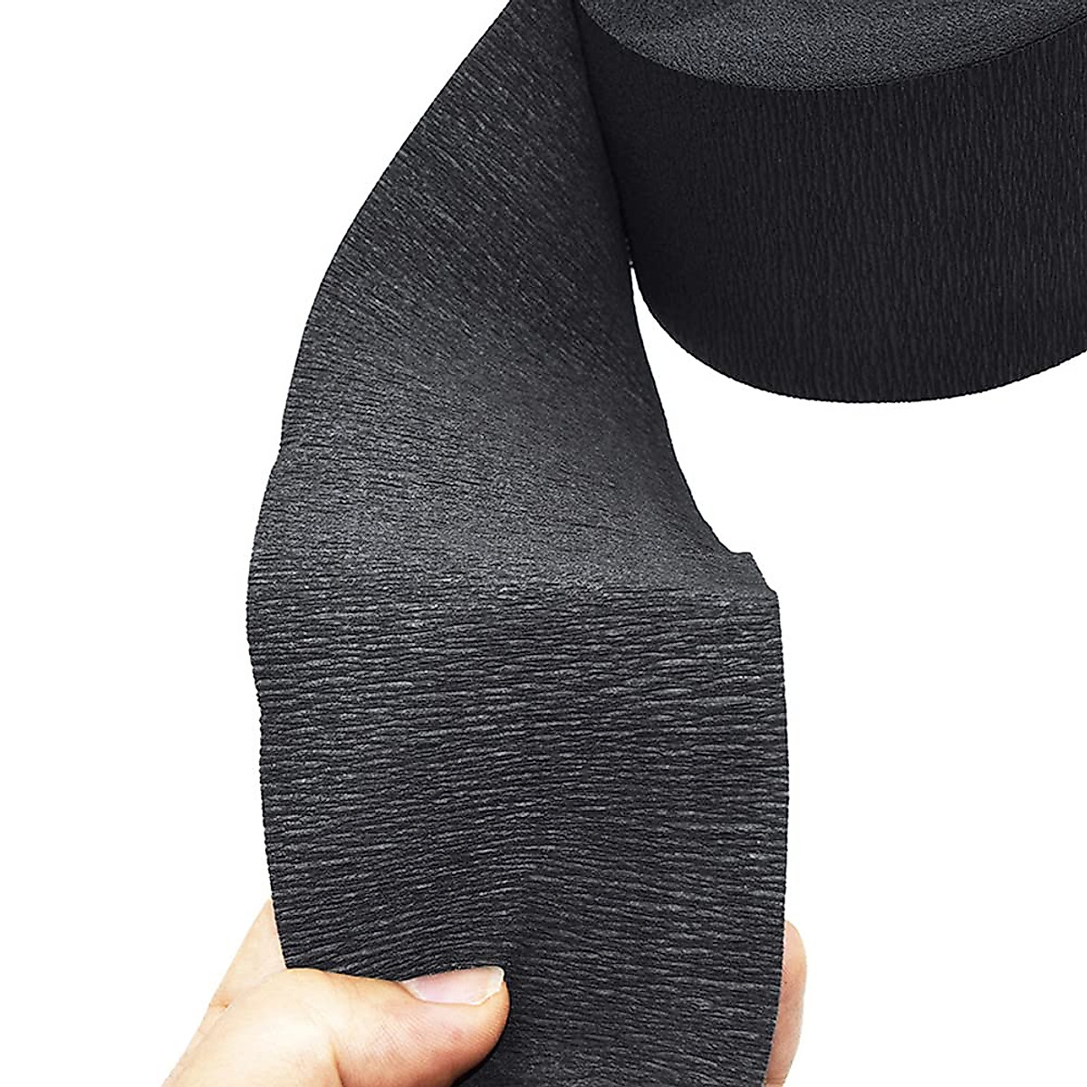 2 Rolls of Disposable and Flexible Black Barber Neck Strips for Hair Styling, Salon Cutting, Coloring, and Hairdressing