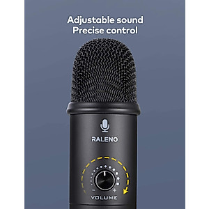 USB Microphone for Computer, Cardioid PC-Microphone, Professional 78 dB Full Metal Microphone, Compatible with Computers, Laptop, Mac, Good Use for Audio Recording, Skype, Gaming, Voice Chat