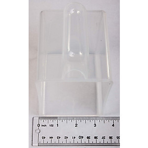 Omega 8006 Juicer Replacement Bowl Set - Pulp and Juice Collection Plastic Clear Containers Cup (2 Rectangle Bowls)