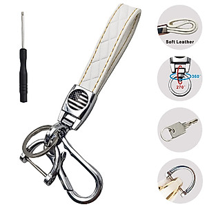 KOLALIR Key Fob Cover with Keychain Soft TPU 360° Degree Full Protection Compatible with Honda Accord Civic CRV HRV CRZ Pilot Ridgeline Odyssey Passport Fit Crosstour.(Model A-4 Buttons, White)