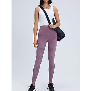 Workout Tank Tops for Women Gym Cropped Tank Top Active Sleeveless Shirts for Tennis Golf Running Fitness Yoga White 8