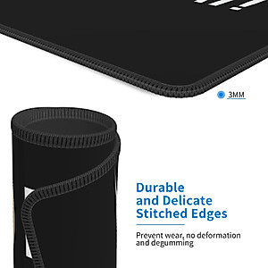 Funny Christian Mouse Pad Jesus Black Mousepad for Desk with Non-Slip Rubber Base Square Computer Laptop Mouse Pads for Wireless Mouse Home Office Decor Desk Accessories, 9.5×7.9 in, Saw That