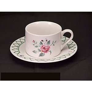 Pfaltzgraff Garden Trellis Cups & Saucers