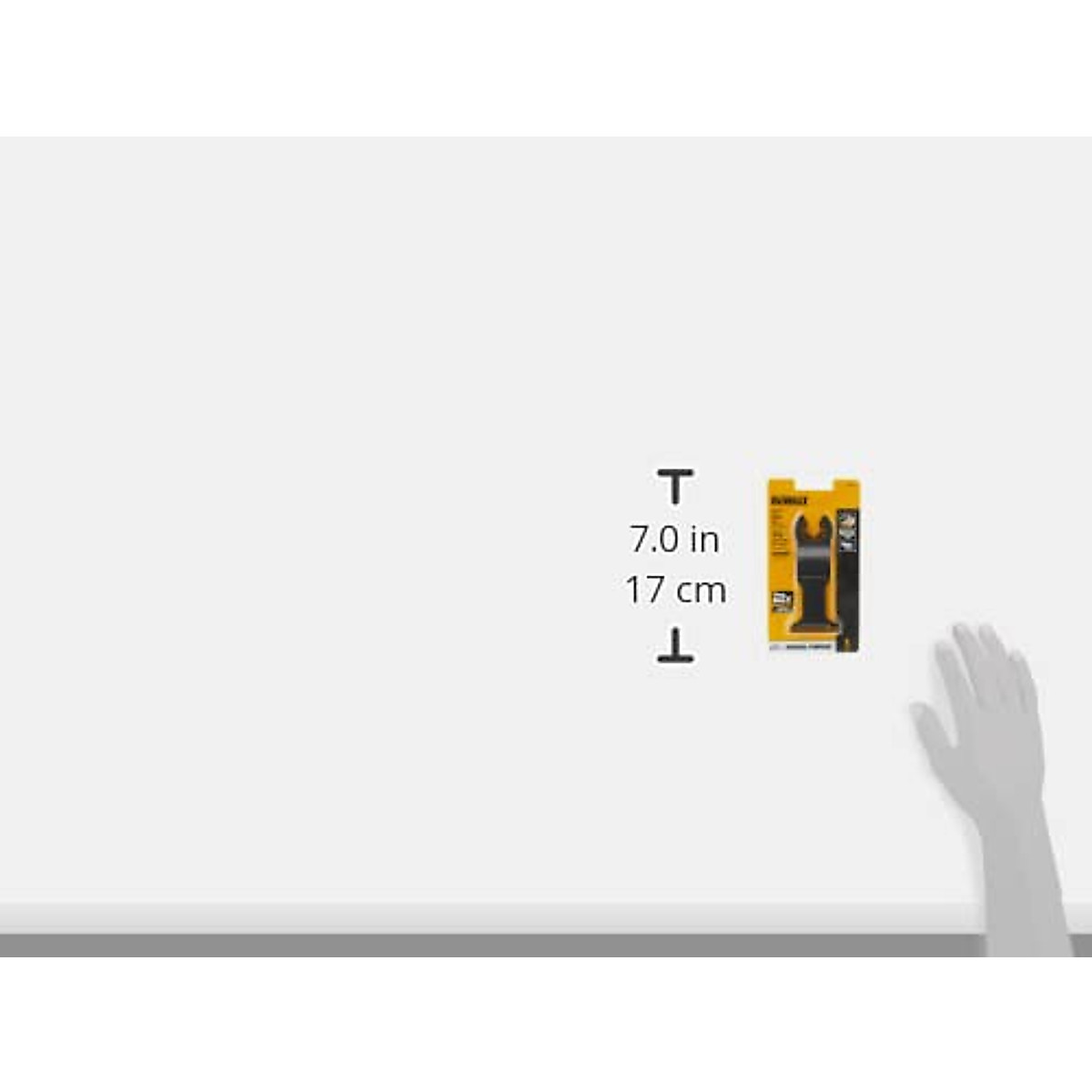 DEWALT Oscillating Tool Blade for Wood with Nails, Wide, Titanium Nitride Coated (DWA4204) , Black