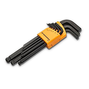 GEARWRENCH 9 Piece Metric Ball End Long Arm Hex Key Set - 83521