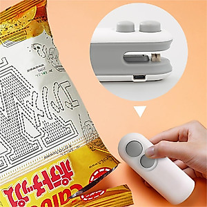 LX IntMfr. Mini Bag Sealer, USB-C rechargeable Bag Sealer, 2 in 1 Bag Sealer Heat Seal with Cutter and Magnet, Mini Bag Resealer Machine for Plastic Bags Snack Bags. Authorized Seller: Luke X