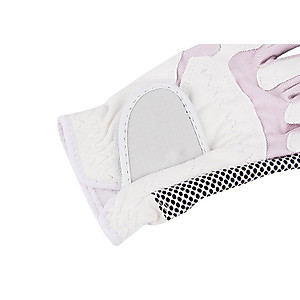 Fashion Golf Gloves, Women's Ladies Girls All Weather Leather Golf Gloves with Non-Slip Grip, Soft, Breathable, Wear-Resistant, A Pair/2 Pack for Left & Right Hand Golf Rain Gloves