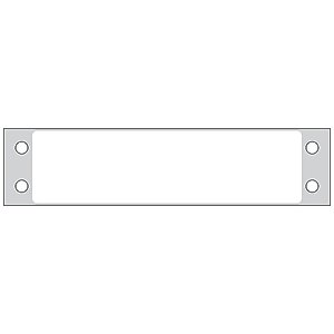 PDC Healthcare DPS15-3121FR Paper EDP/Dot Matrix Label, Smudgeproof Flexo/Removable Adhesive, 3.5" Width x 0.9375" Length, 4.5" Carrier Width, Fanfold/Edp Core Size, White (Box of 5000)