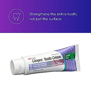 3M Clinpro Tooth Creme 0.21% Sodium Fluoride Anti Cavity Toothpaste, Vanilla Mint