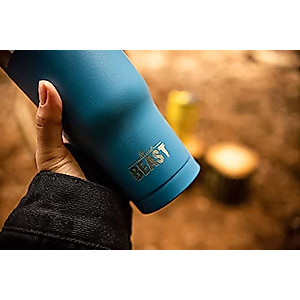 Beast 20 oz Tumbler Stainless Steel Vacuum Insulated Coffee Ice Cup Double Wall Travel Flask (Stormy Sky Blue)
