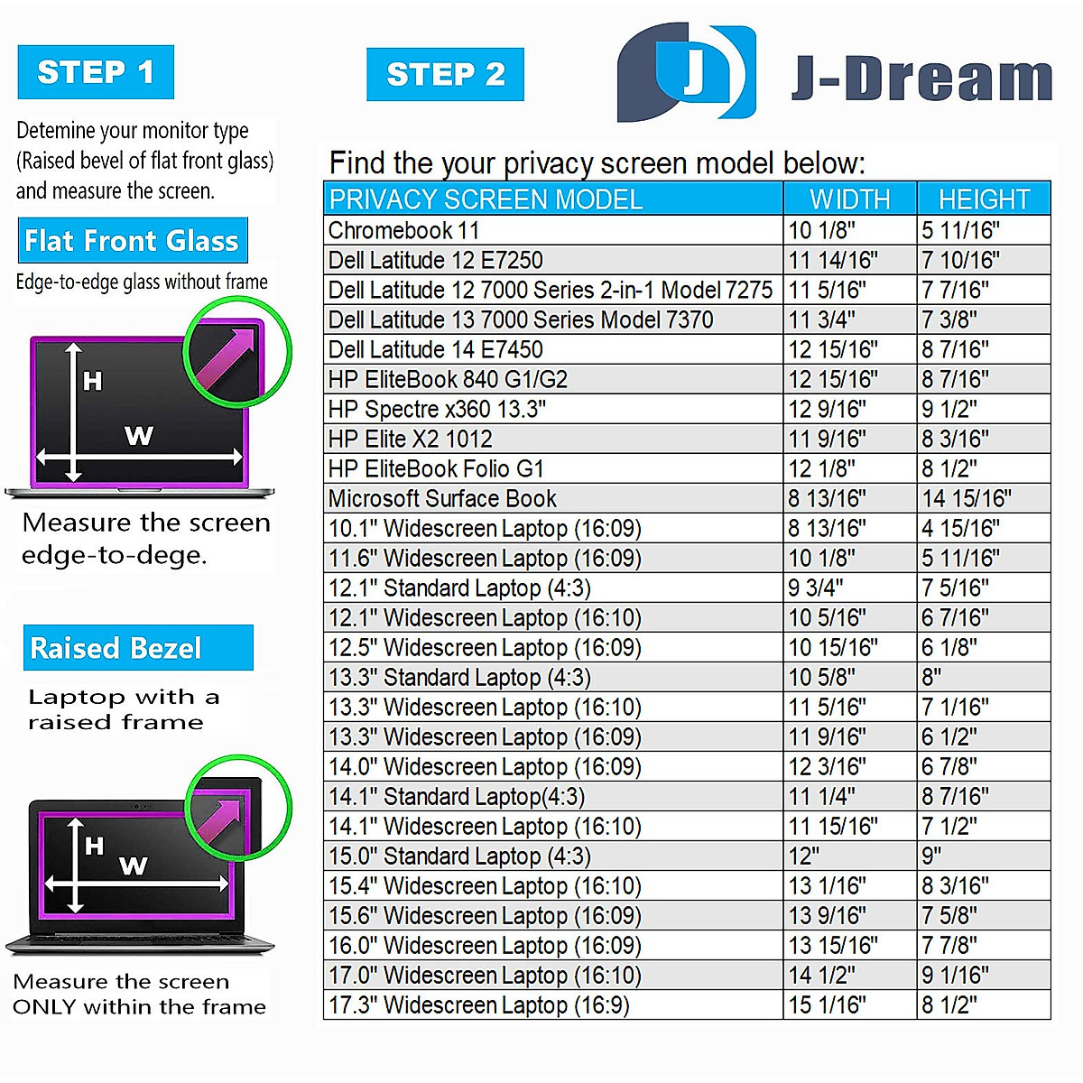 12.5 Inch Privacy Screen for Widescreen Laptop (16:9 Aspect Ratio)