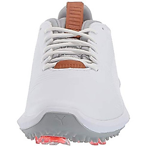 Puma Golf Unisex-Kid's Ignite Pwradapt 2.0 Golf Shoe, Puma White-Puma White, 6 M US Big Kid