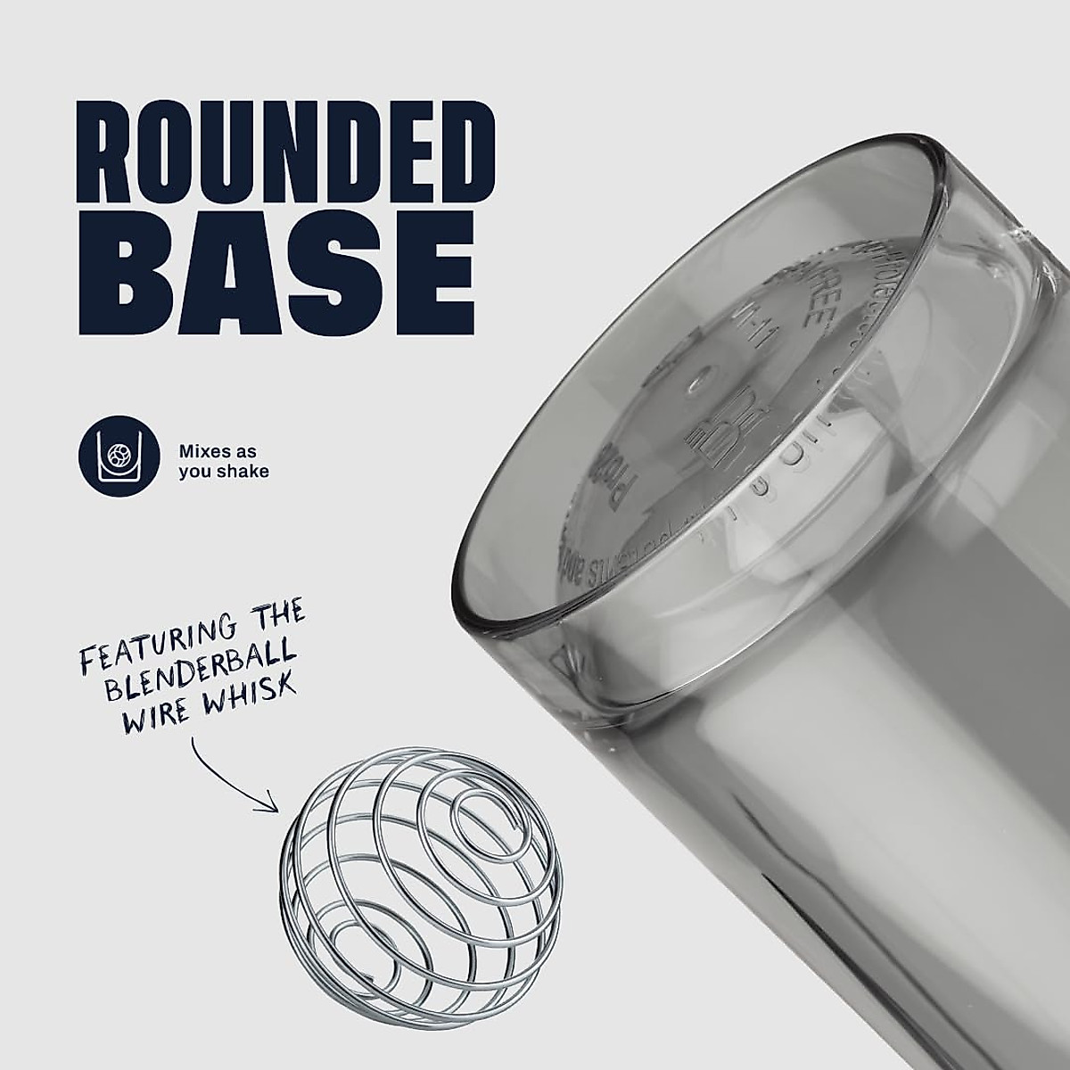 BlenderBottle Shaker Bottle Pro Series Perfect for Protein Shakes and Pre Workout, 28-Ounce, Pebble Grey