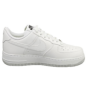 Nike Women's Low-Top Sneakers, White Black Metallic Silver, 7