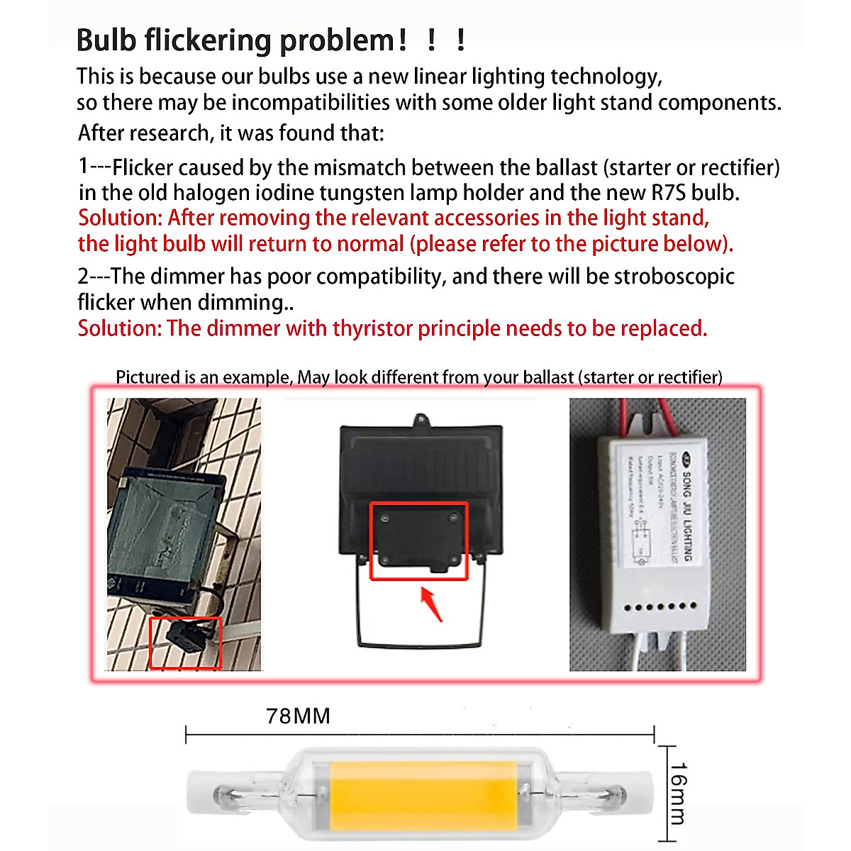 TOWBEBER R7s LED Bulb 78mm, 10W Double Ended J Base T3 LED Replacement for Halogen Light Bulbs 100W, Sapphire Epistar 3rd Generation 1000lm COB LED 3000K Warm White Light CRI 85 (3PCS)