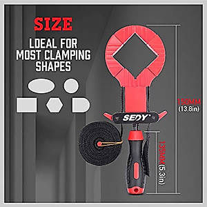 SEDY Band Clamp, Frame Clamp Quick Release Strap Clamp For Woodworking, Belt Clamp Strap Clamp