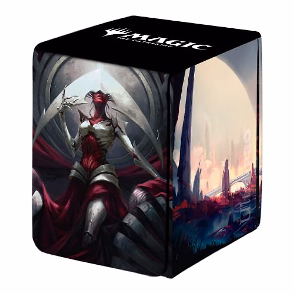 Ultra Pro - Magic: The Gathering Phyrexia All Will Be One - Alcove Flip Card Deck Box (Elesh Norn) Protect & Store Collectible Trading Cards, Gaming Cards, Magnetic Closure for Ultimate Protection