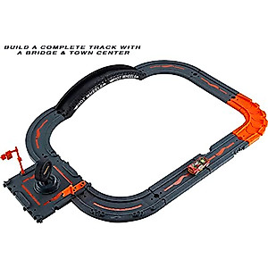 Hot Wheels Toy Car Track Set City Track Pack, 10 Component Parts, 1:64 Scale Vehicle