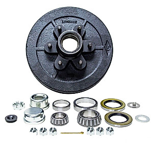 2pk 12"X2" Trailer Brake Hub Drum Kit 6 on 5.5" for 5200-6000 lbs Axle 22003K E.P.R.