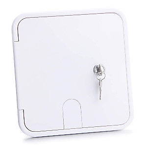 LCGP RV Trailer Electric Power Cord Cable Door Compartment Lock with 2 Keys W 7.99 inch, H 8.39 inch