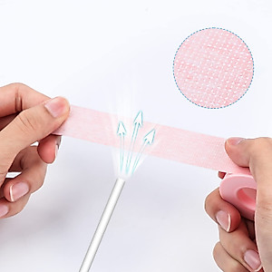 4pcs Lash Adhesive Tape, Reusable Adhesive Waterproof Silicone Tape Eyelash Tape for Lash Extension Lash Beauty Auxiliary Tools (2 Pink, 2 Blue)