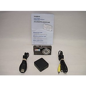 Olympus FE-4020 Digital Camera Gray, 14MP, 4X Wide