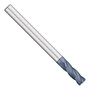 Kodiak Cutting Tools KCT155384 USA Made Solid Carbide 0.015" Corner Radius End Mill with 1/8" Shank Diameter, AlTiN, 4 Flute, 1" Length of Cut, 3" Overall Length