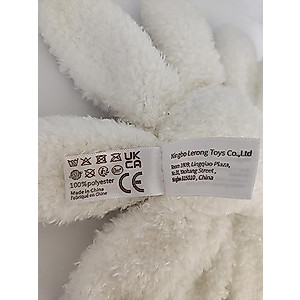 Apricot Lamb Baby Lovey Daisy Soft Rattle Toy, Plush Stuffed Flowers for Newborn Soft Over 0 Months (White Daisy, 8.5 Inches)