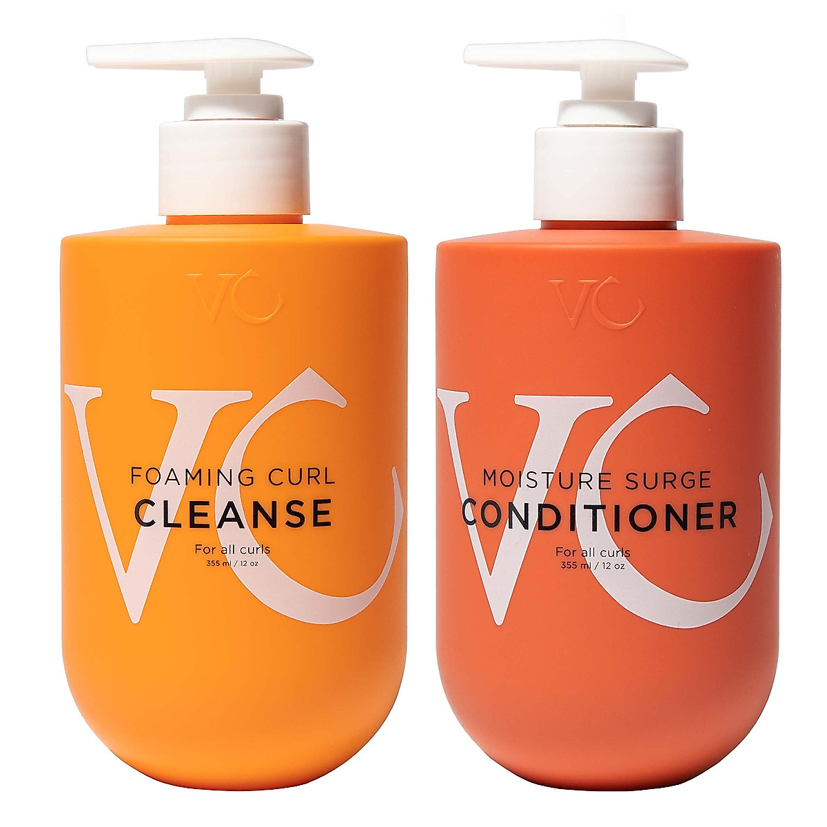 Vicious Curl Foaming Curl Cleanse and Moisture Surge Conditioner Kit – Clarifying Shampoo and Deep Conditioner for Curly Hair – Color-Safe, GMO-Free, with Amino Acids, Proteins & Superfruits (10 oz)