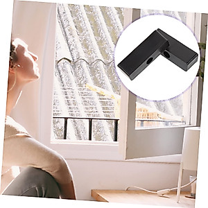 DOITOOL 40 pcs Windows Stoppers Inside Sash Office Sliding Stopper Security Bars Bar for Proof Door Adjustable Childproof Lock Keyless Window Locks Safety Home Black