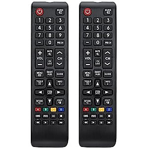 (Pack of 2) Universal for Samsung TV Remotes, Replacement for Samsung Smart TVs - LED LCD HDTV QLED SUHD UHD 4K 3D TV
