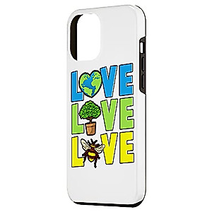 iPhone 12 Pro Max Earth Love Trees And Nature Love Bees Earth Science Case