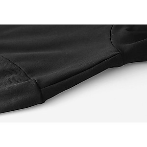 Kindcall Long Sleeve Mock Turtleneck Stretch Slim T Shirt Layer Top Black Medium