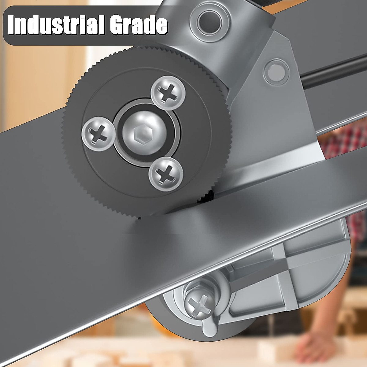 CZS Sheet Metal Cutter Drill Attachment, Electric Drill Shears Attachment Cutter Nibbler, Metal Nibbler Drill Attachment for Cutting Iron, White Sheet, Steel, Copper, Aluminum