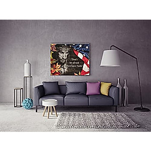 Father's Day Gift, Diamond Painting Kits for Adults, 5D Diamond Painting Jesus Diamond Art DIY Round Full Diamond Mosaic Kit Craft 12" x 16" Don't be Afraid, Just Have Faith