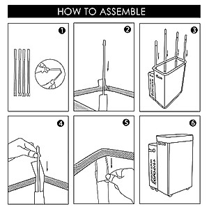 Caroeas X-Large Slim Laundry Baskets 27" Tall with Leather Handle (7 Colors), Laundry Basket on Wheels, Collapsible Laundry Hamper, Rolling Hamper Dorm Baskets