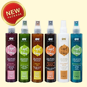ON Natural Premium Oil Free Curl N Wavy Curl Defining Conditioner & Detangler, Coconut Milk 8 oz