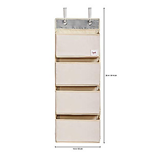 3 Sprouts Hanging Wall Organizer- Storage for Nursery and Changing Tables, Llama