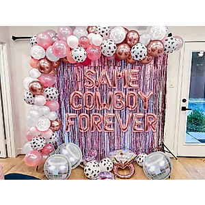 JeVenis Same Cowboy Forever Balloons Same Cowboy Forever Bachelorette Decoration Western Bachelorette Party Decorations Cowgirl Nashville Bridal Shower Supplies